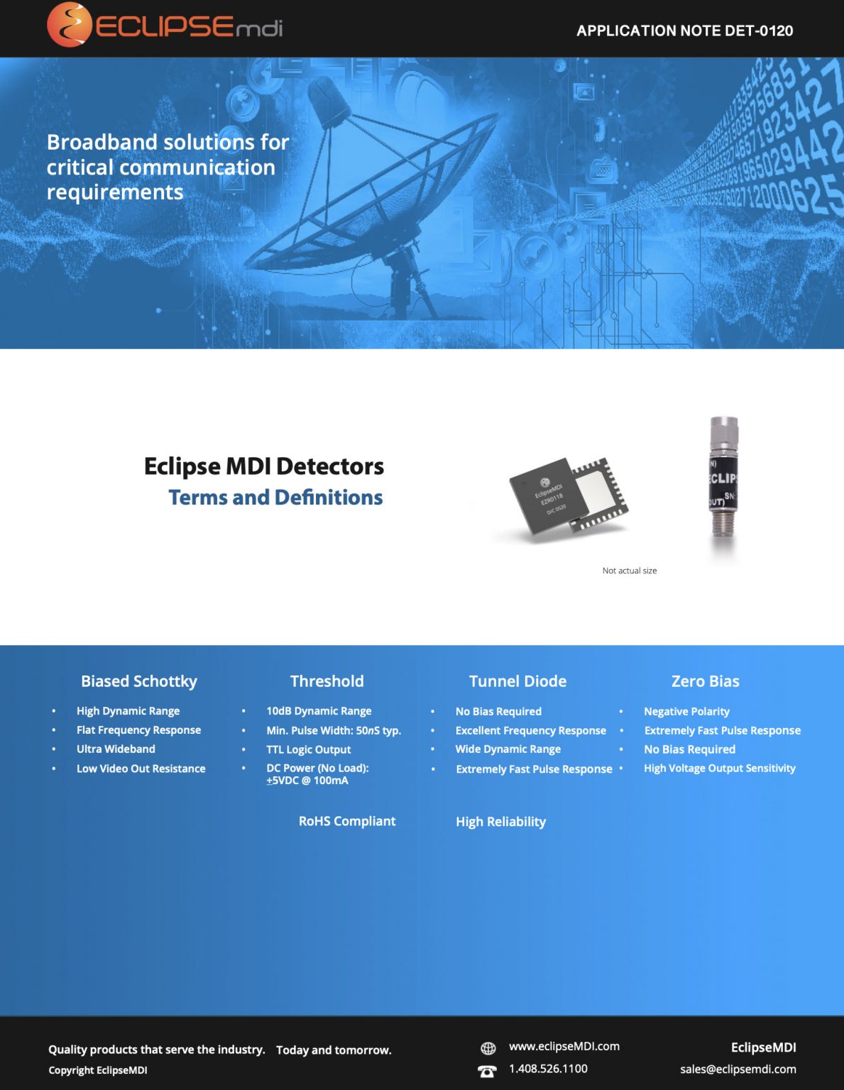 Detector App Note – Eclipse MDI